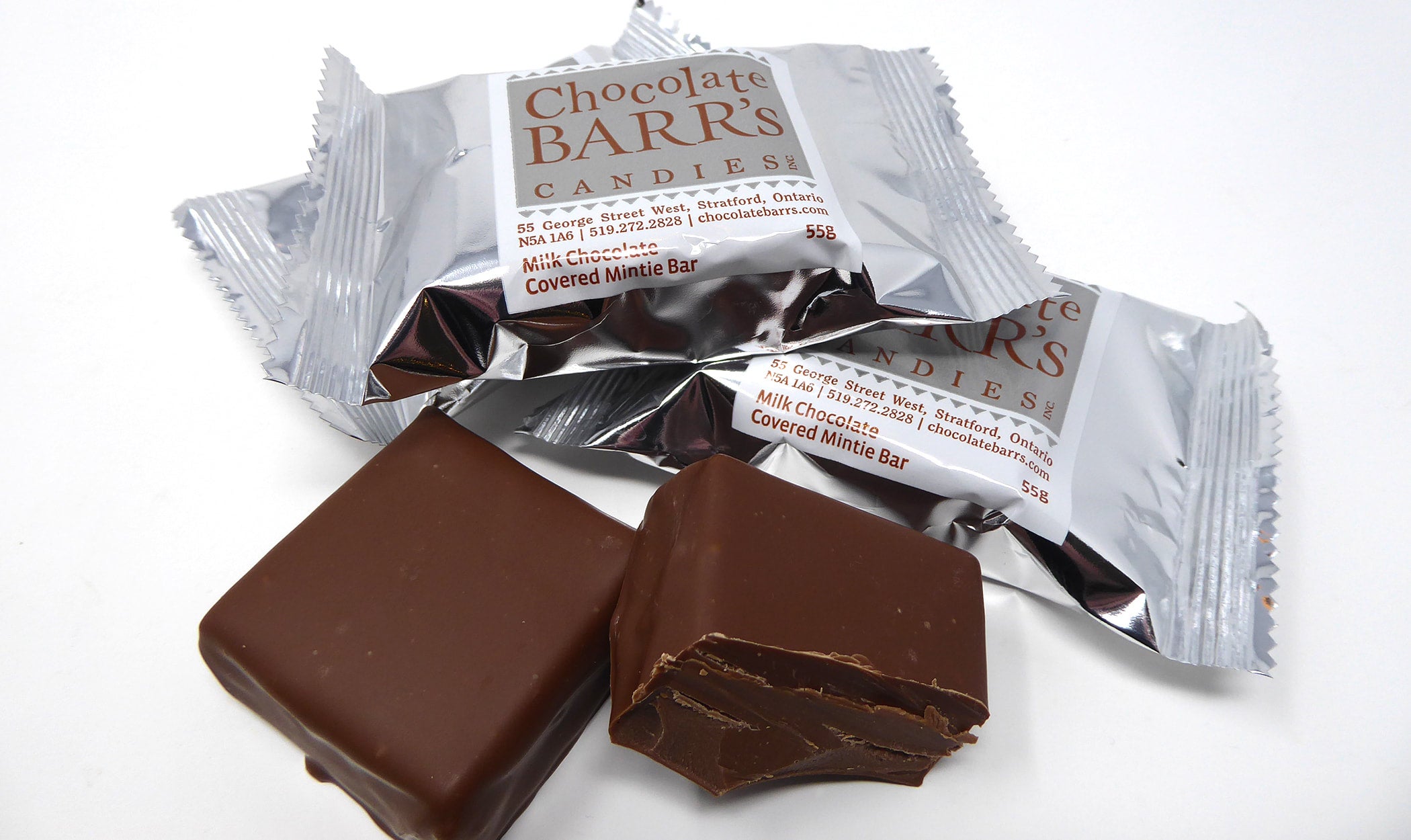 Milk Chocolate Mintie Bars | Chocolate Barr's Candies